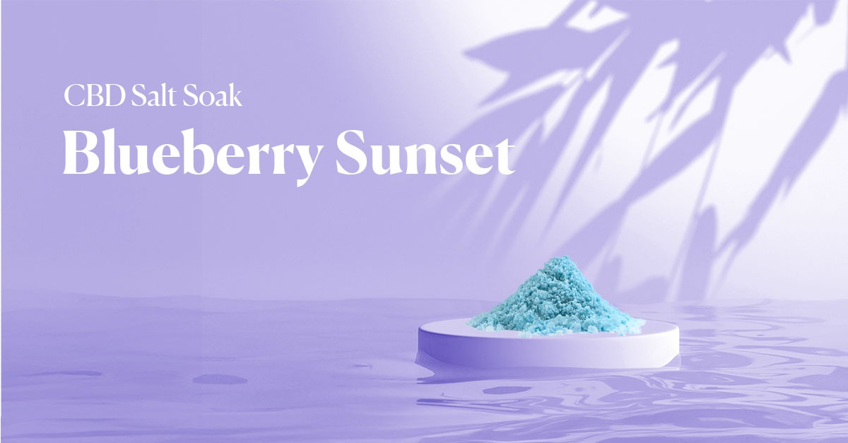 Antioxidant-rich Blueberry Sunset CBD Salt Soak - Stewart Farms